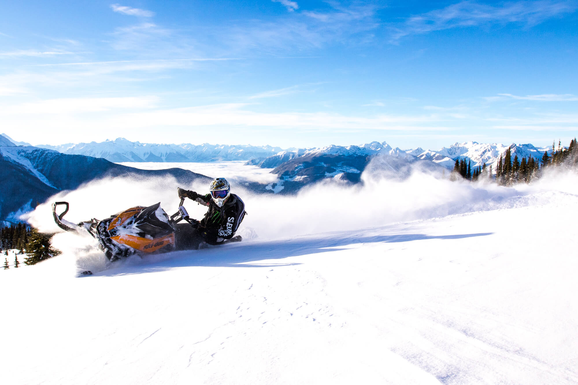 Dec 8, 2016 Golden BC Snowmobile Conditions